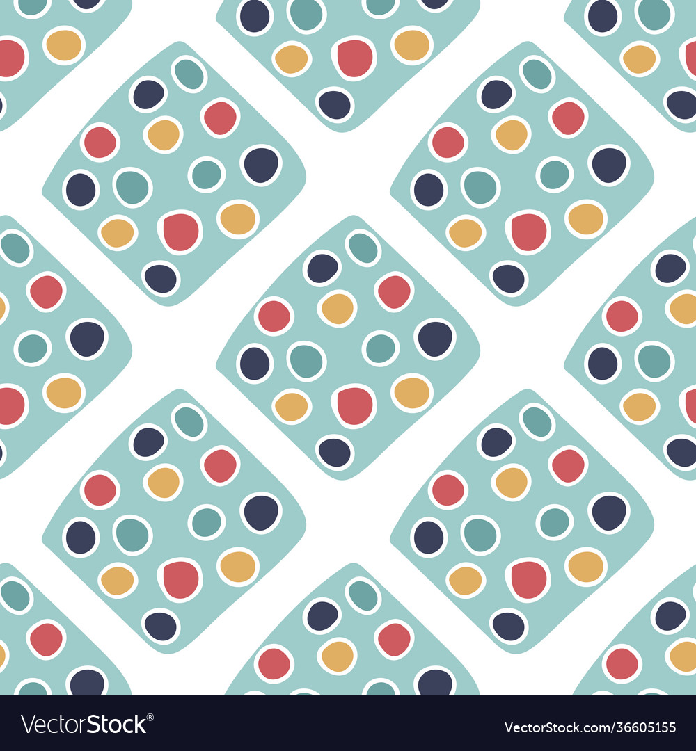 Seamless pattern with abstract square Royalty Free Vector
