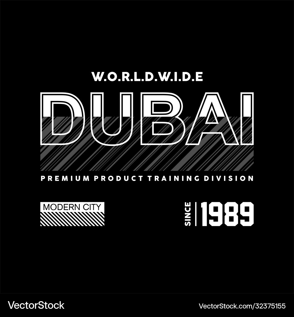 Worldwide dubai premium product training division Vector Image