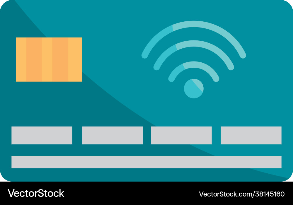 Bank credit card Royalty Free Vector Image - VectorStock