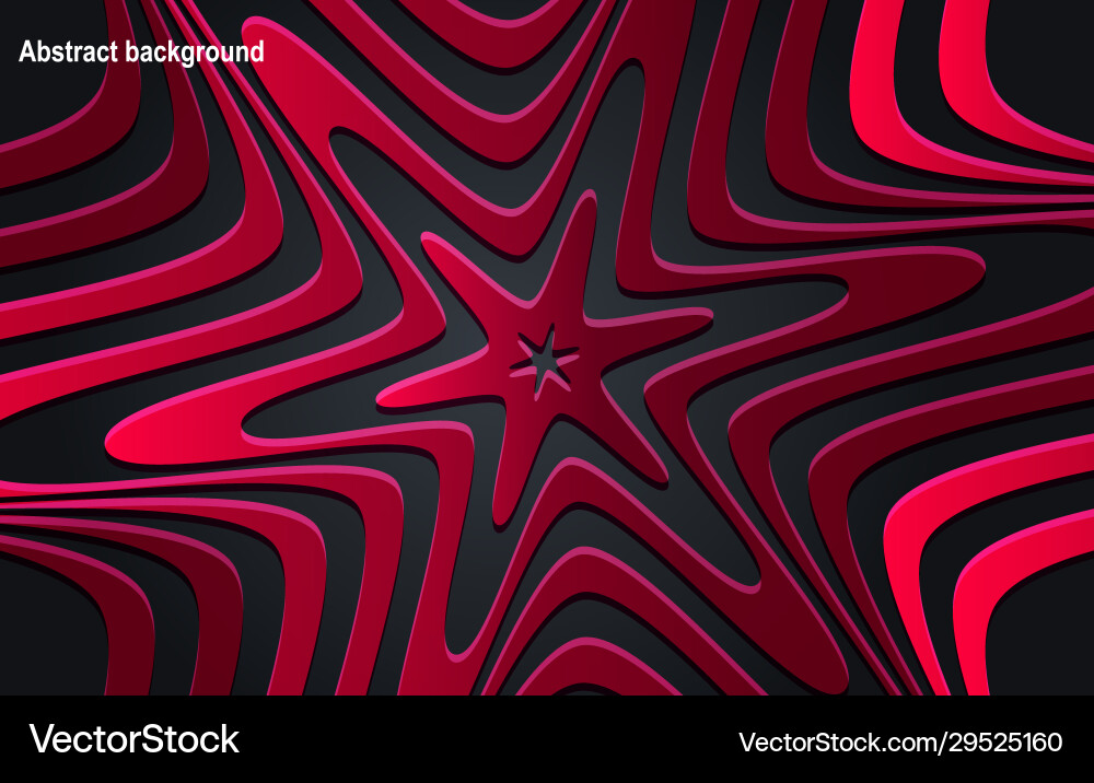 Black paper cut background abstract realistic Vector Image