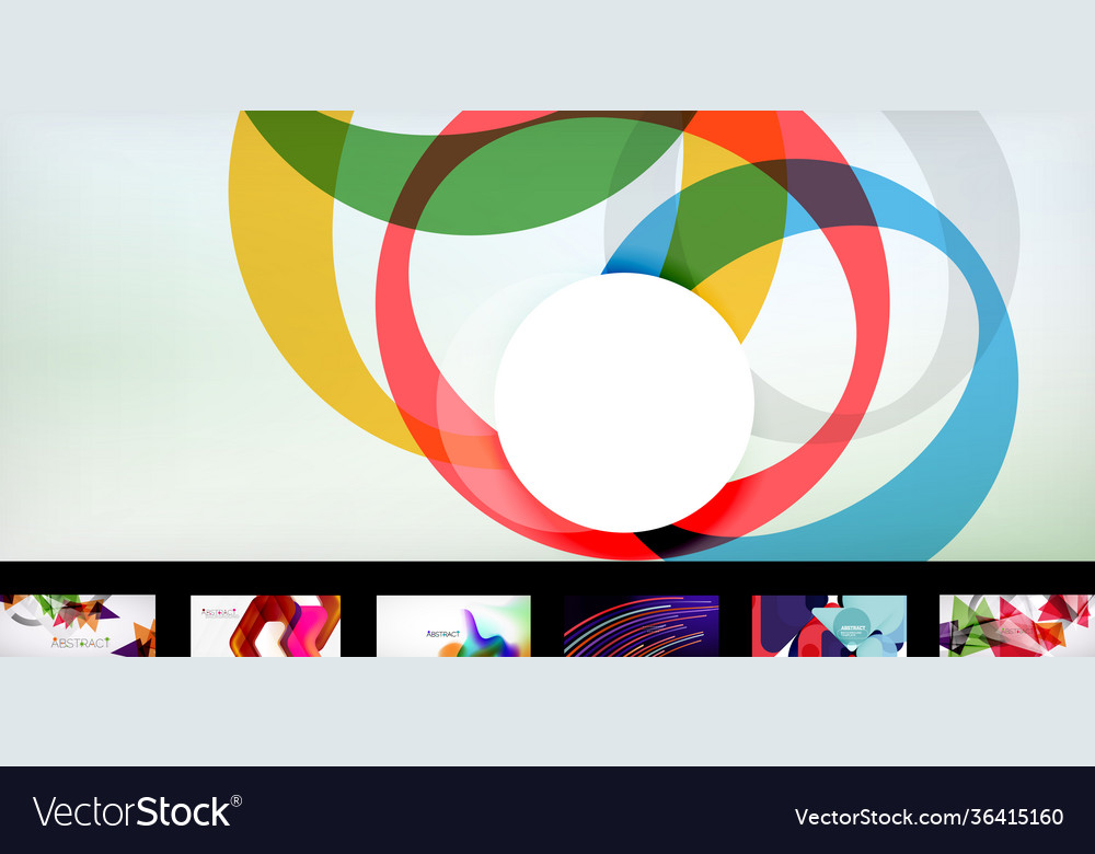 Set abstract backgrounds design Royalty Free Vector Image
