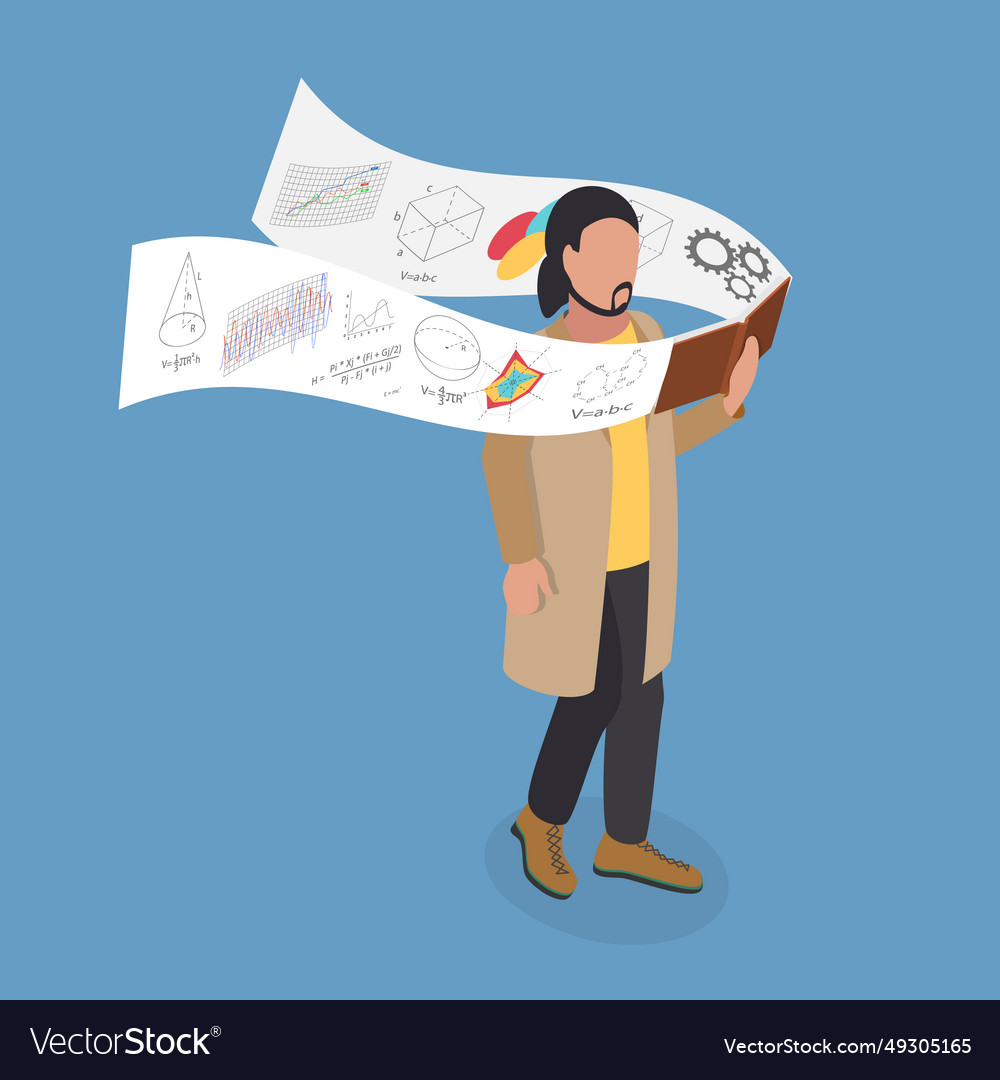 3d isometric flat Royalty Free Vector Image - VectorStock