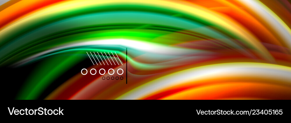 Color flow poster wave liquid shape Royalty Free Vector