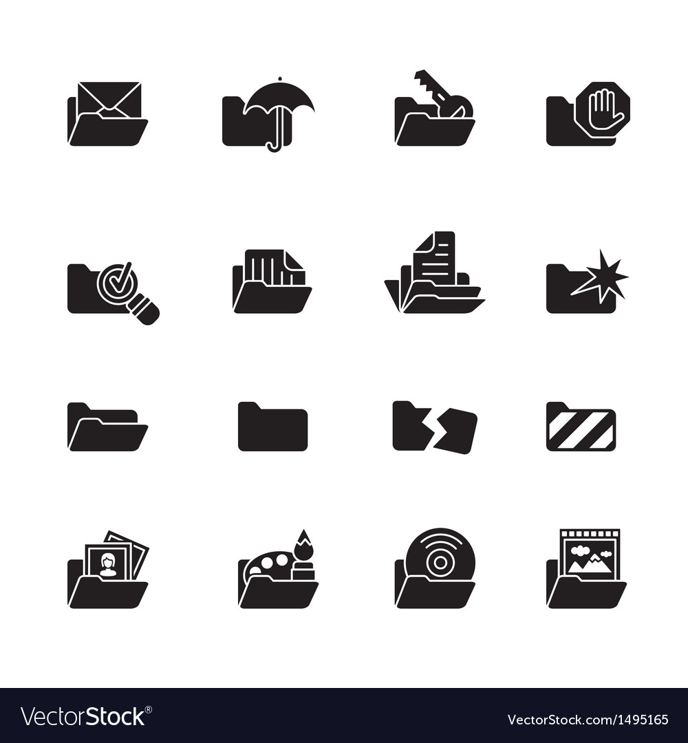 Computer icon set Royalty Free Vector Image - VectorStock