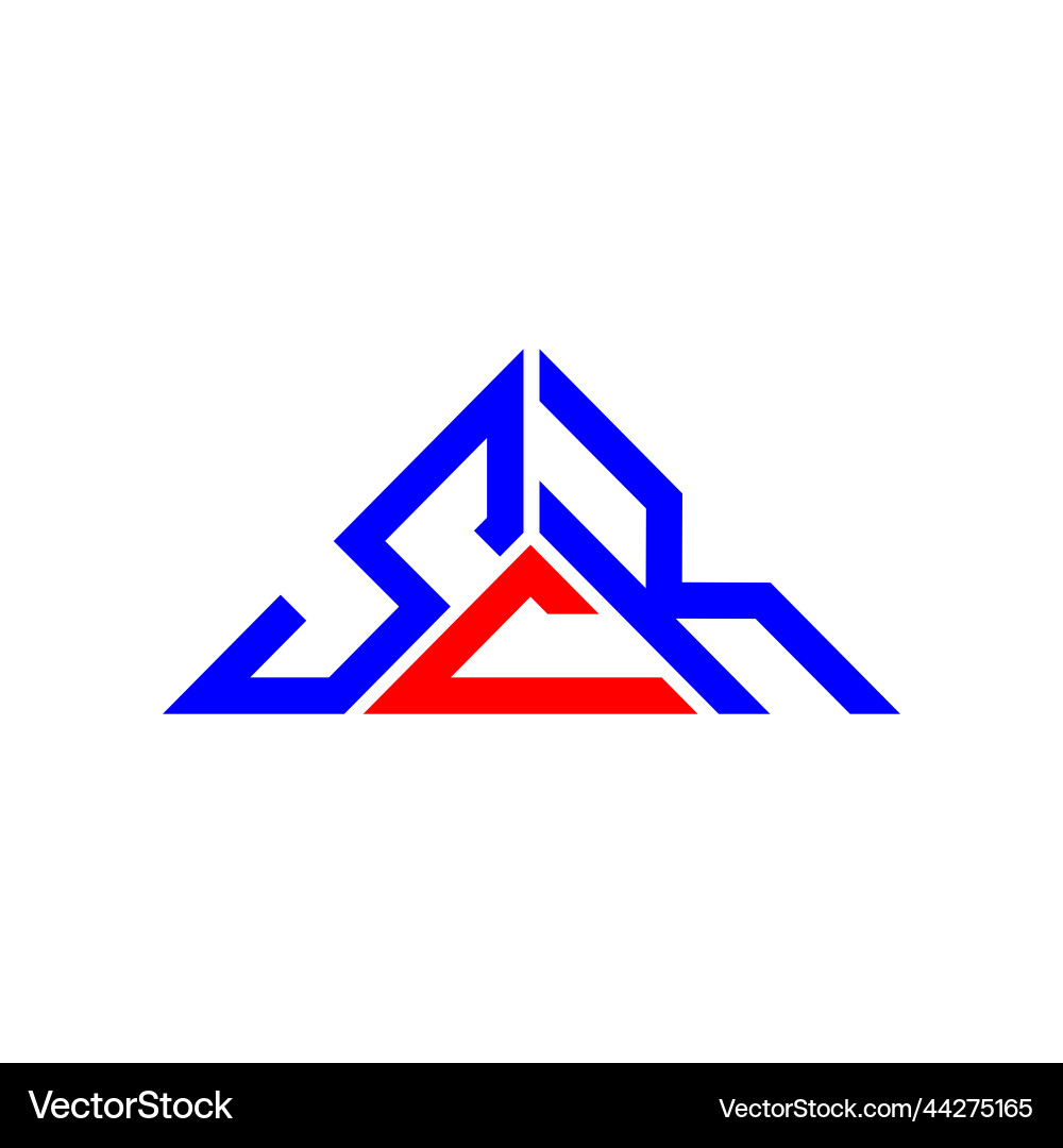 Sck letter logo creative design with graphic Vector Image