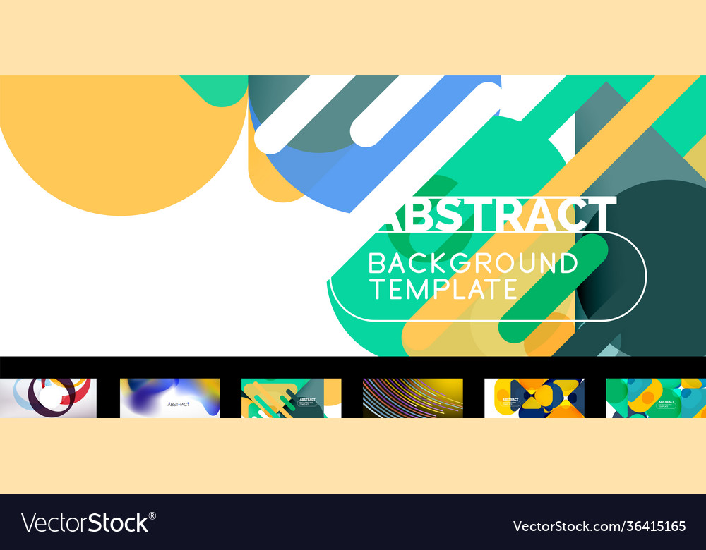 Set abstract backgrounds design Royalty Free Vector Image