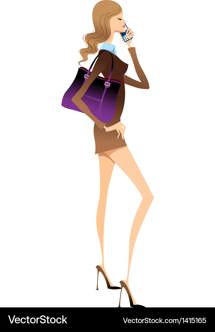 Side view of woman Royalty Free Vector Image - VectorStock