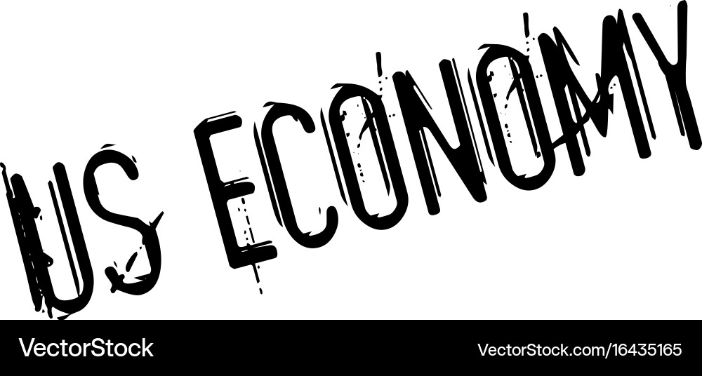 Us economy rubber stamp Royalty Free Vector Image