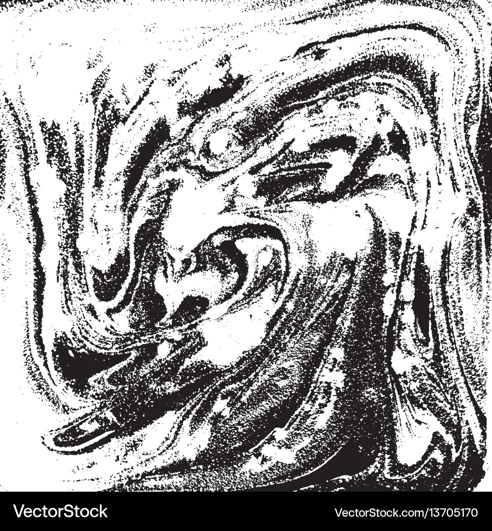 Black and white liquid texture watercolor hand Vector Image