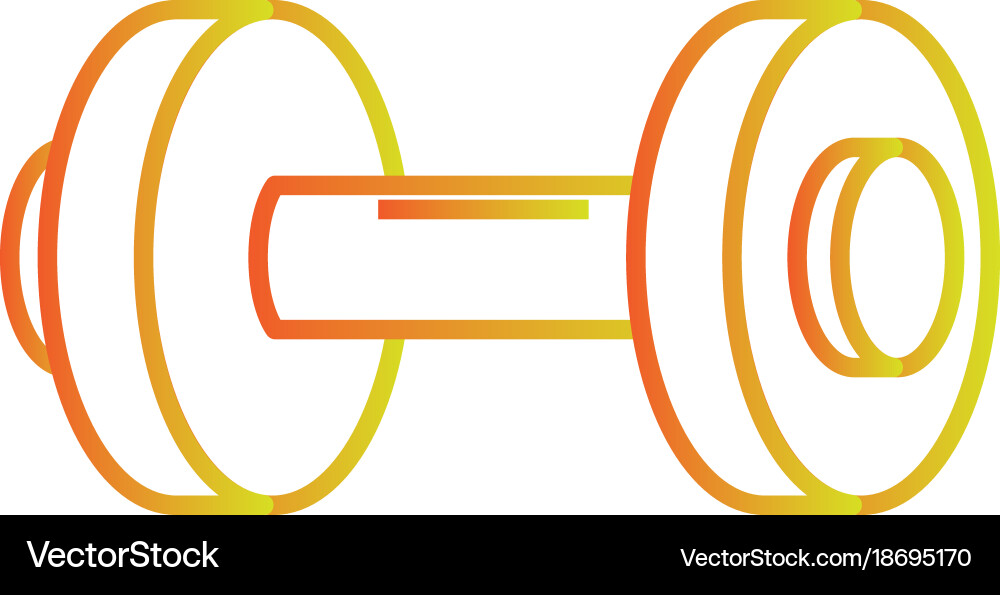 Isolated metal weight design Royalty Free Vector Image