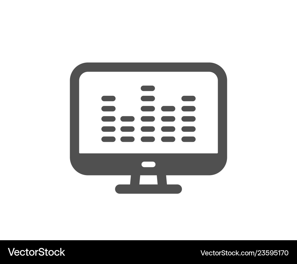 Music making icon dj app sign Royalty Free Vector Image