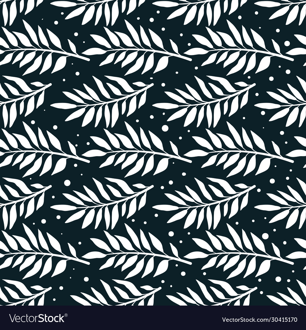 Seamless abstract leaves Royalty Free Vector Image