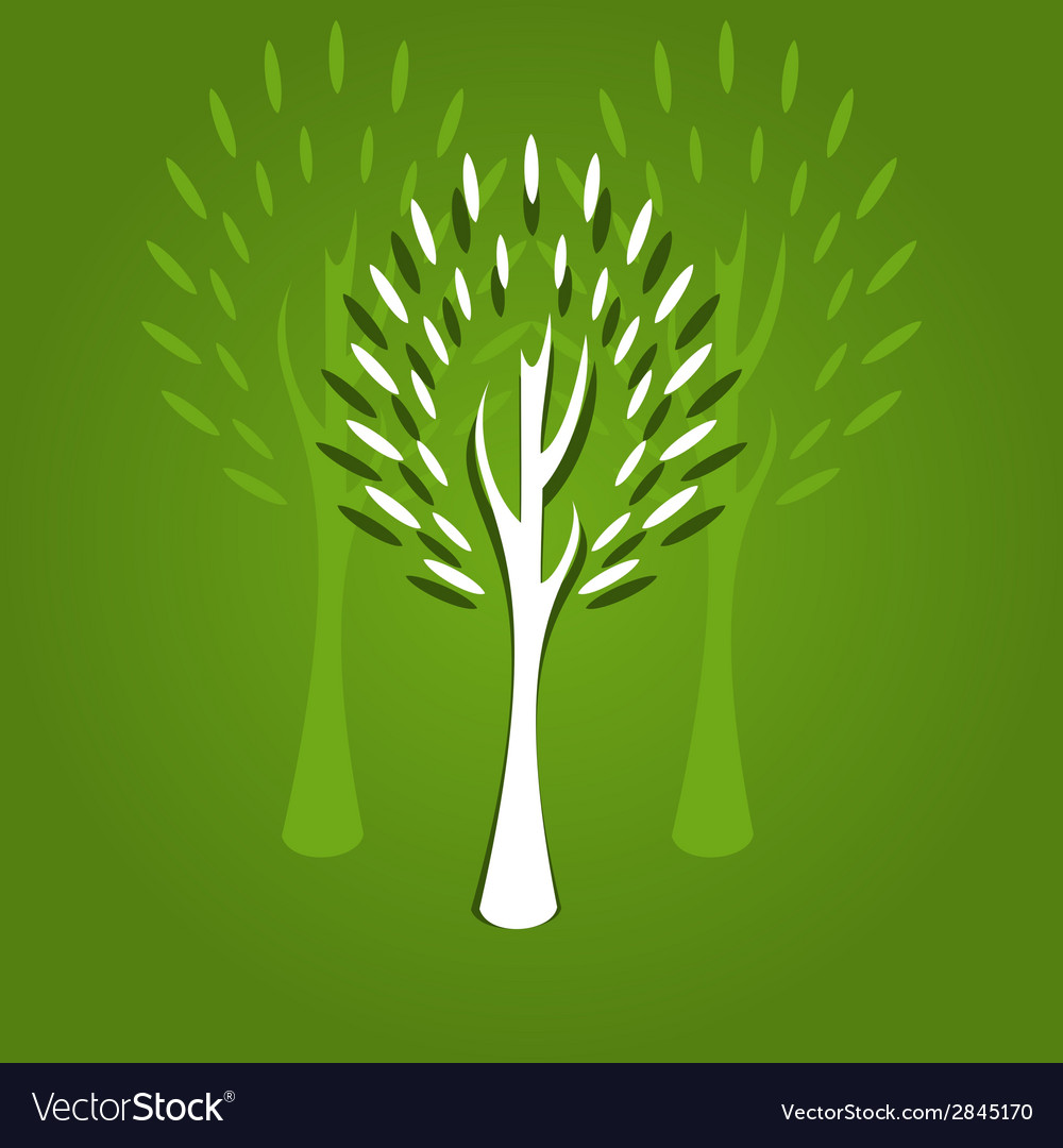 Stylized tree Royalty Free Vector Image - VectorStock
