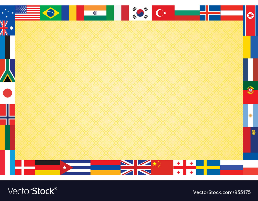 Background with flags Royalty Free Vector Image
