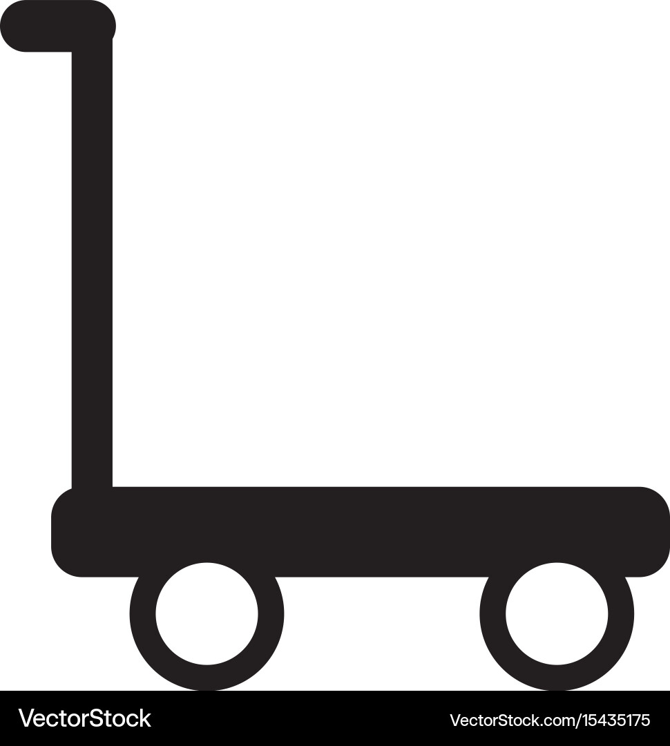 Cart delivery isolated icon Royalty Free Vector Image