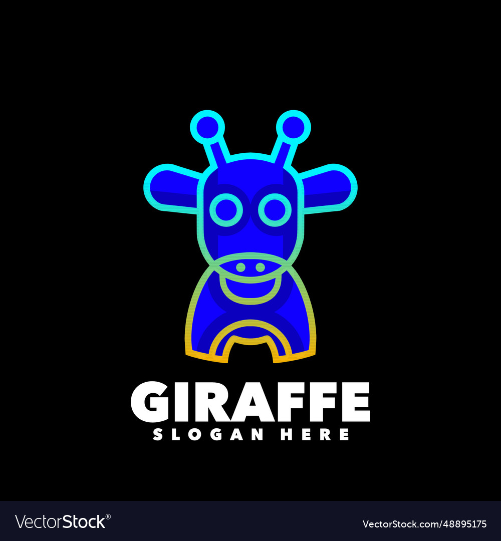 Giraffe gradient Royalty Free Vector Image - VectorStock