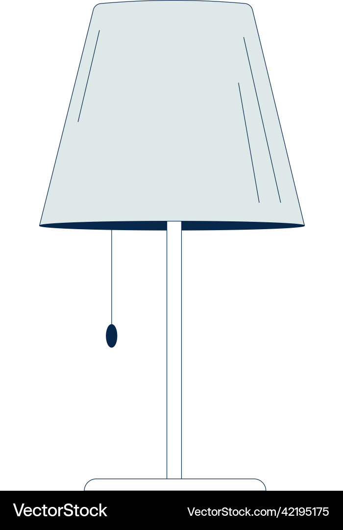 Table lamp icon classic light for home decoration Vector Image