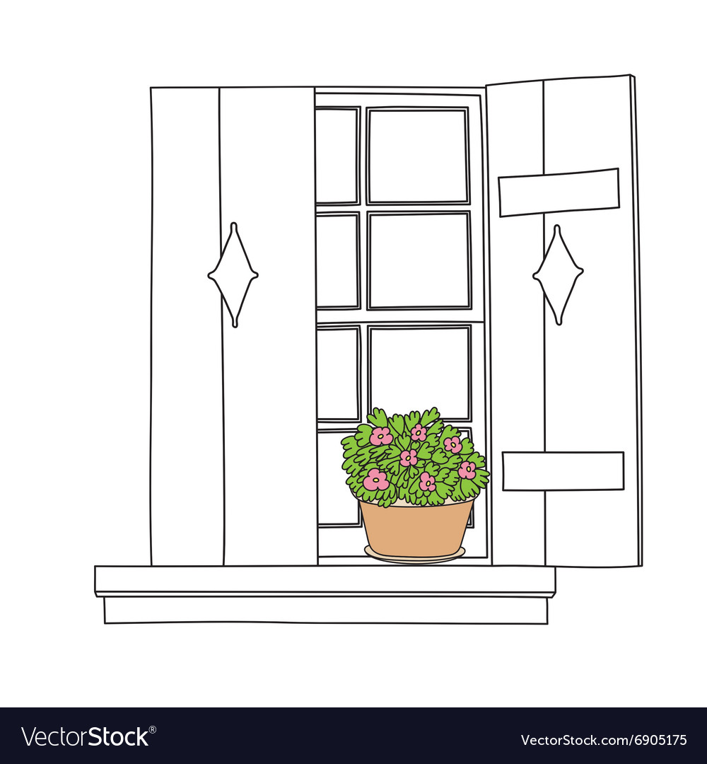 Window colour Royalty Free Vector Image - VectorStock