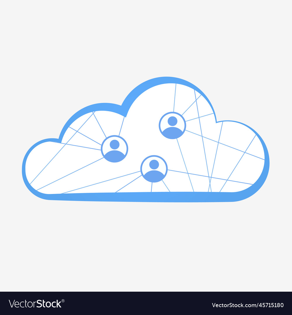 Cloud Symbolizing Data Royalty Free Vector Image