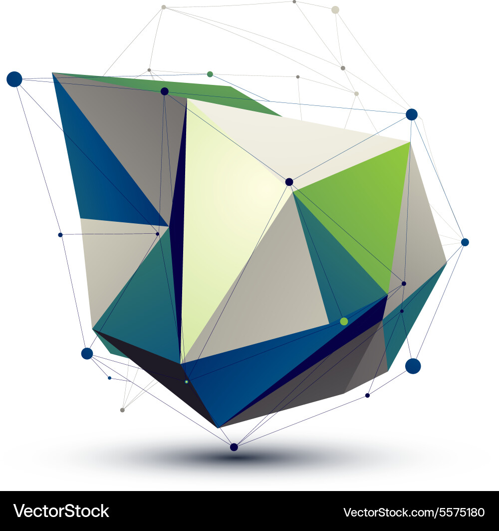 Colorful 3d abstract technology perspective Vector Image