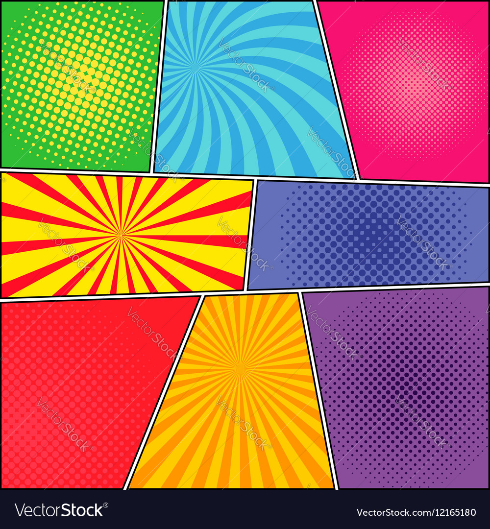 Comic book background Royalty Free Vector Image