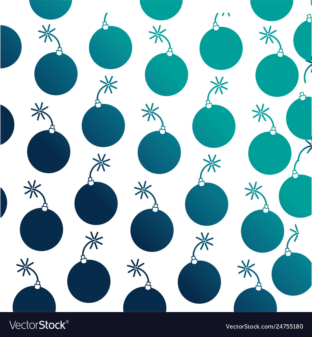 Explosive bomb comic pattern background Royalty Free Vector