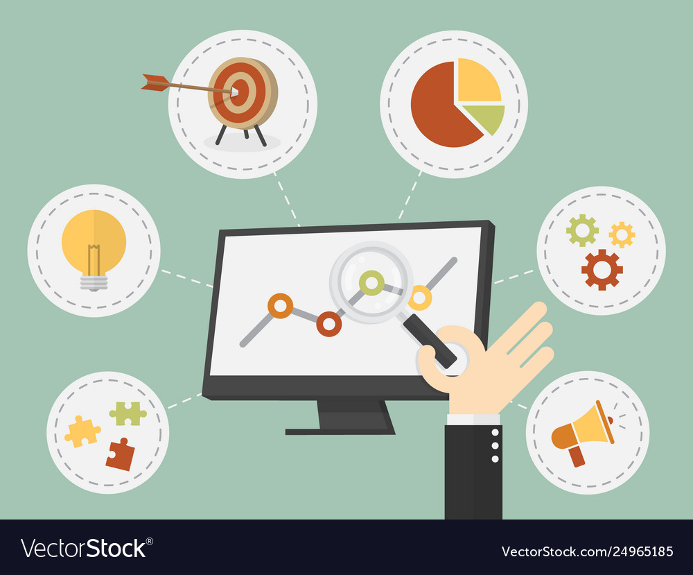 Business analysis Royalty Free Vector Image - VectorStock