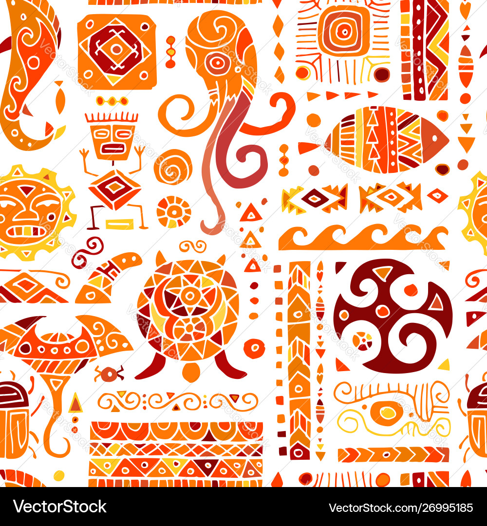 Ethnic handmade ornament for your design Vector Image