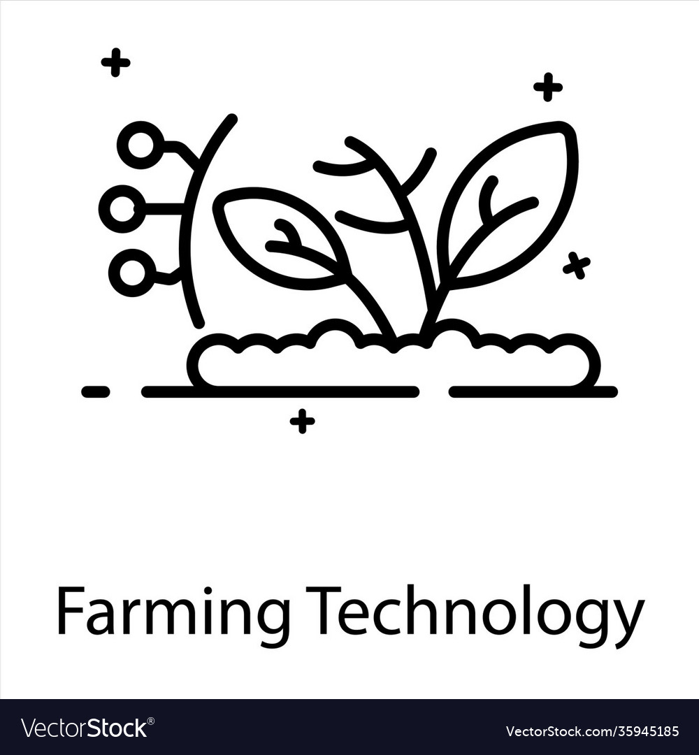 Farming technology Royalty Free Vector Image - VectorStock