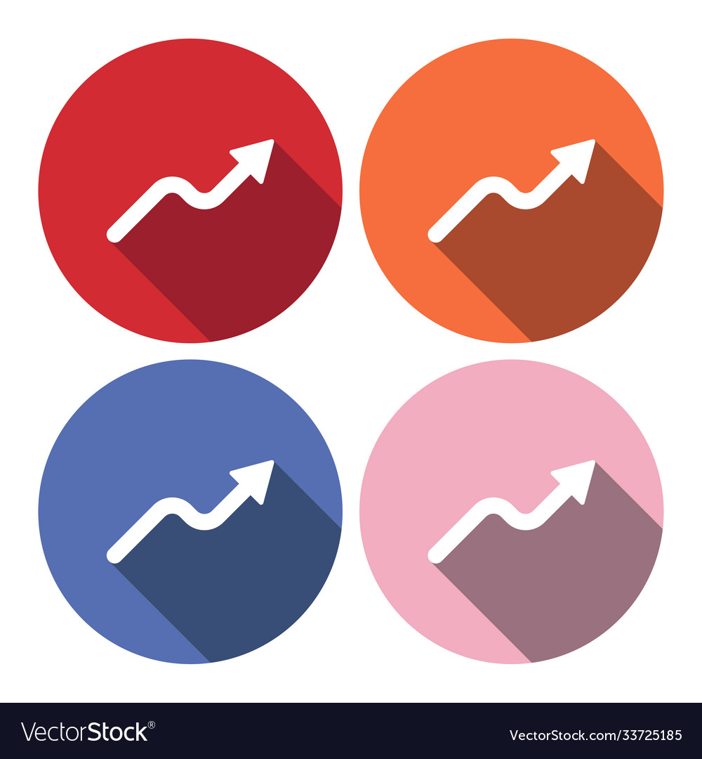 Flat design long shadow arrow icons collection set Flat design long shadow arrow icons collection set