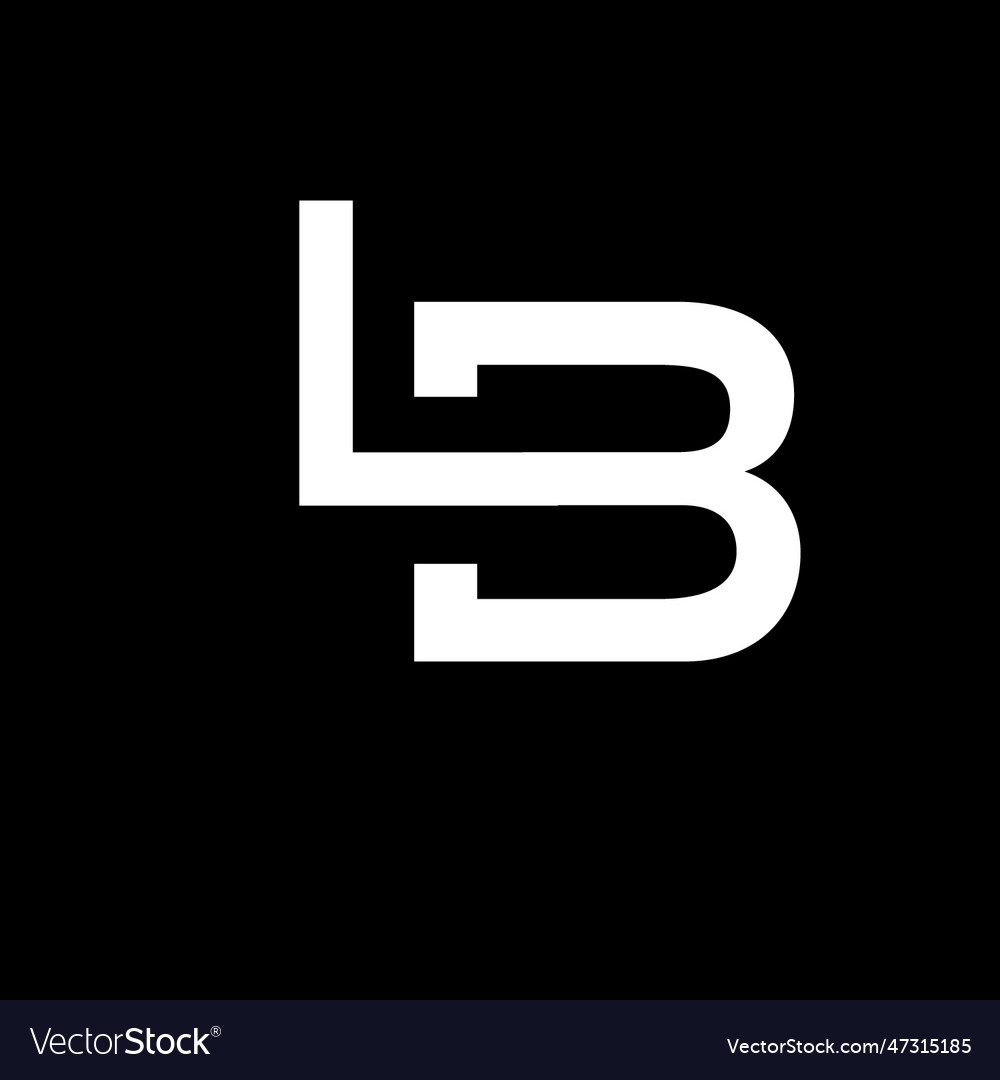 Lb initial logo Royalty Free Vector Image - VectorStock
