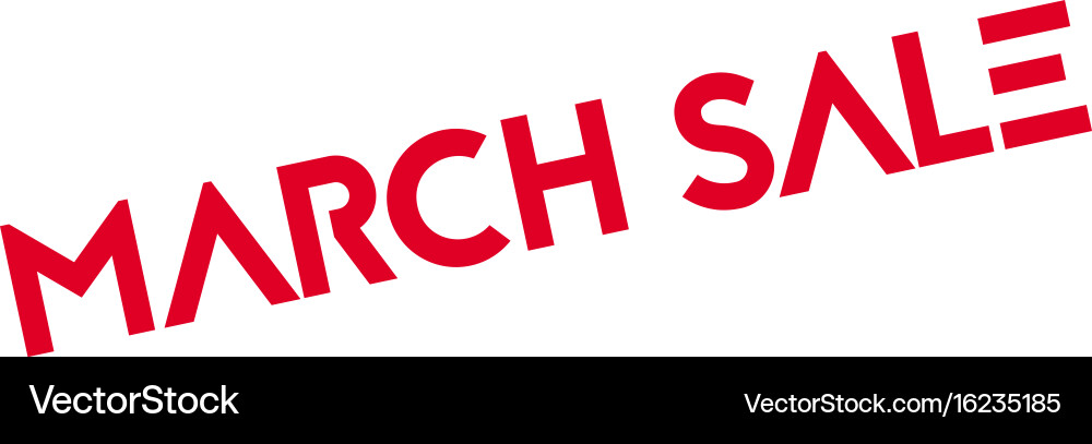 March sale rubber stamp Royalty Free Vector Image