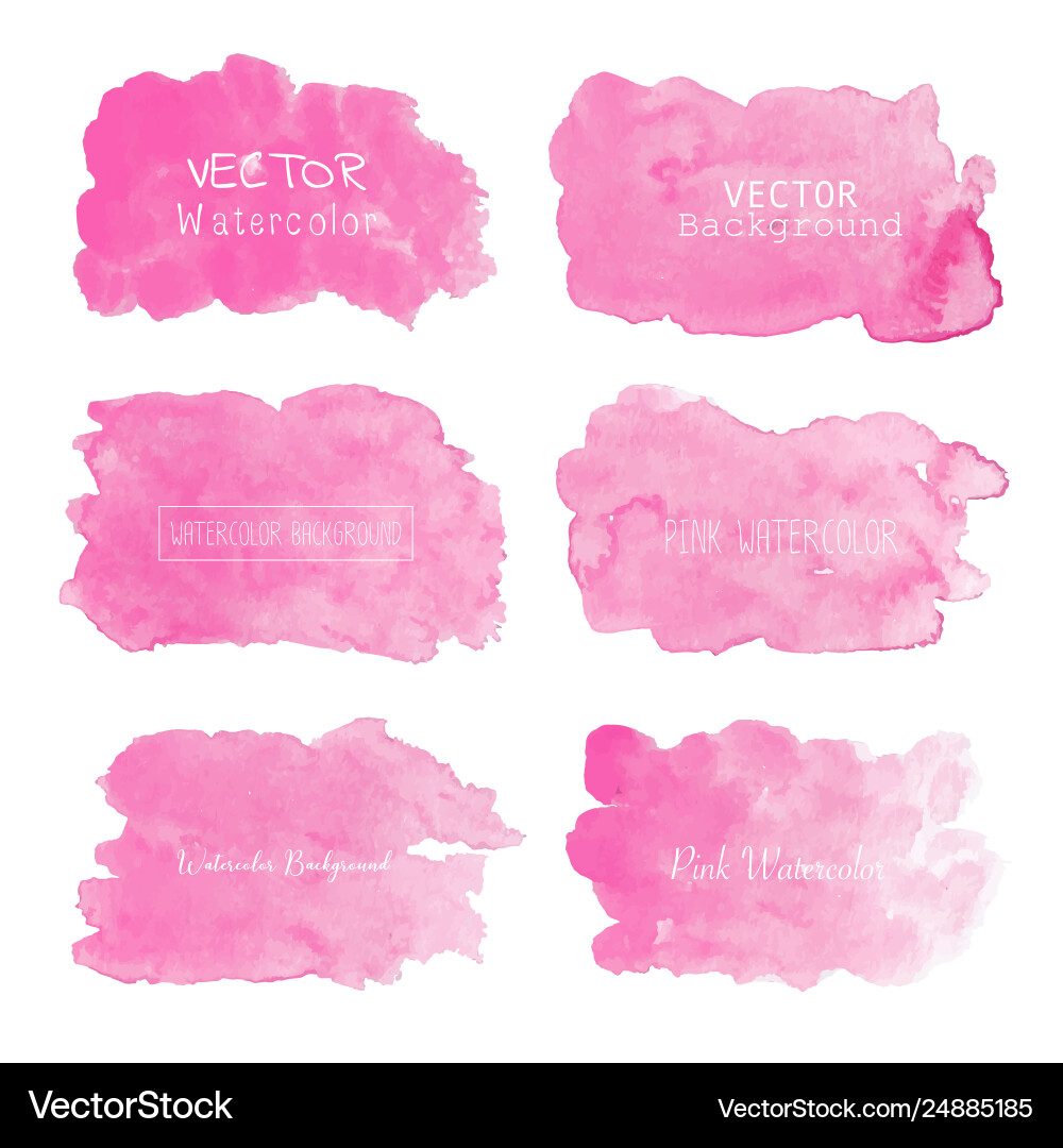 Pink watercolor background pastel Royalty Free Vector Image
