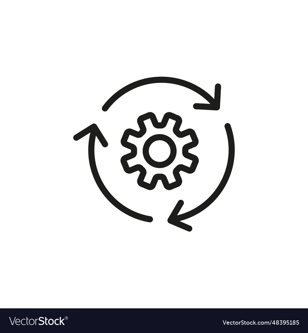 Setting program icon Royalty Free Vector Image