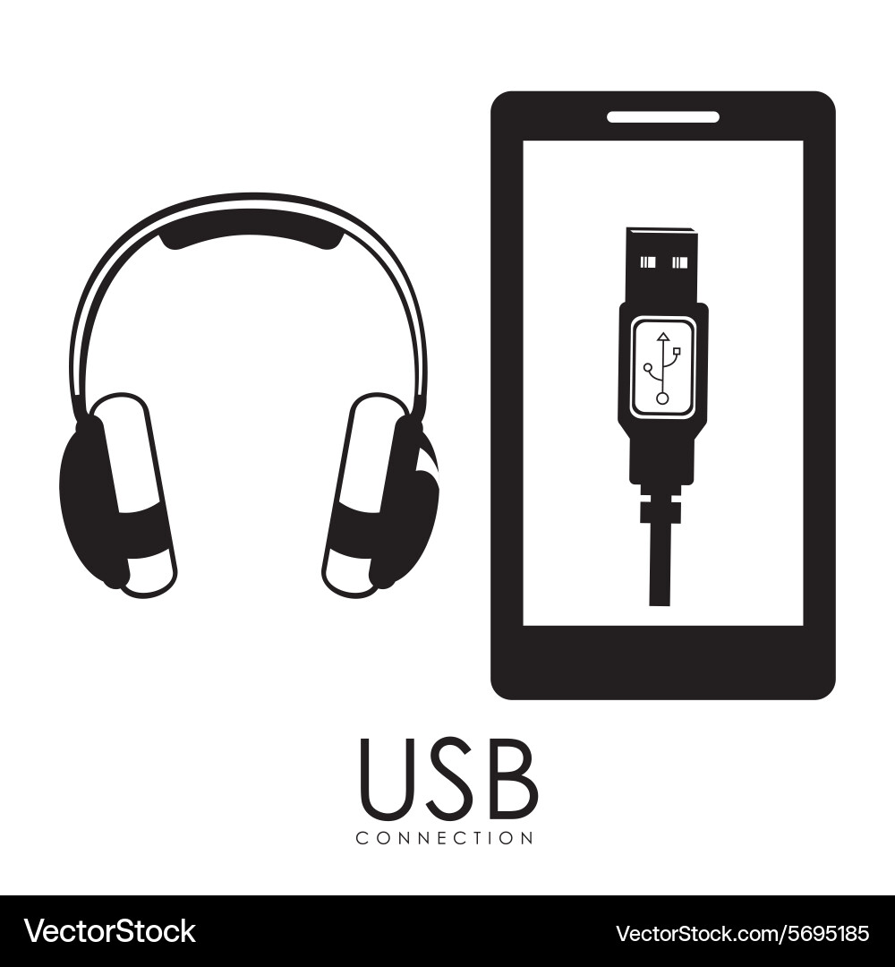 Usb design Royalty Free Vector Image - VectorStock