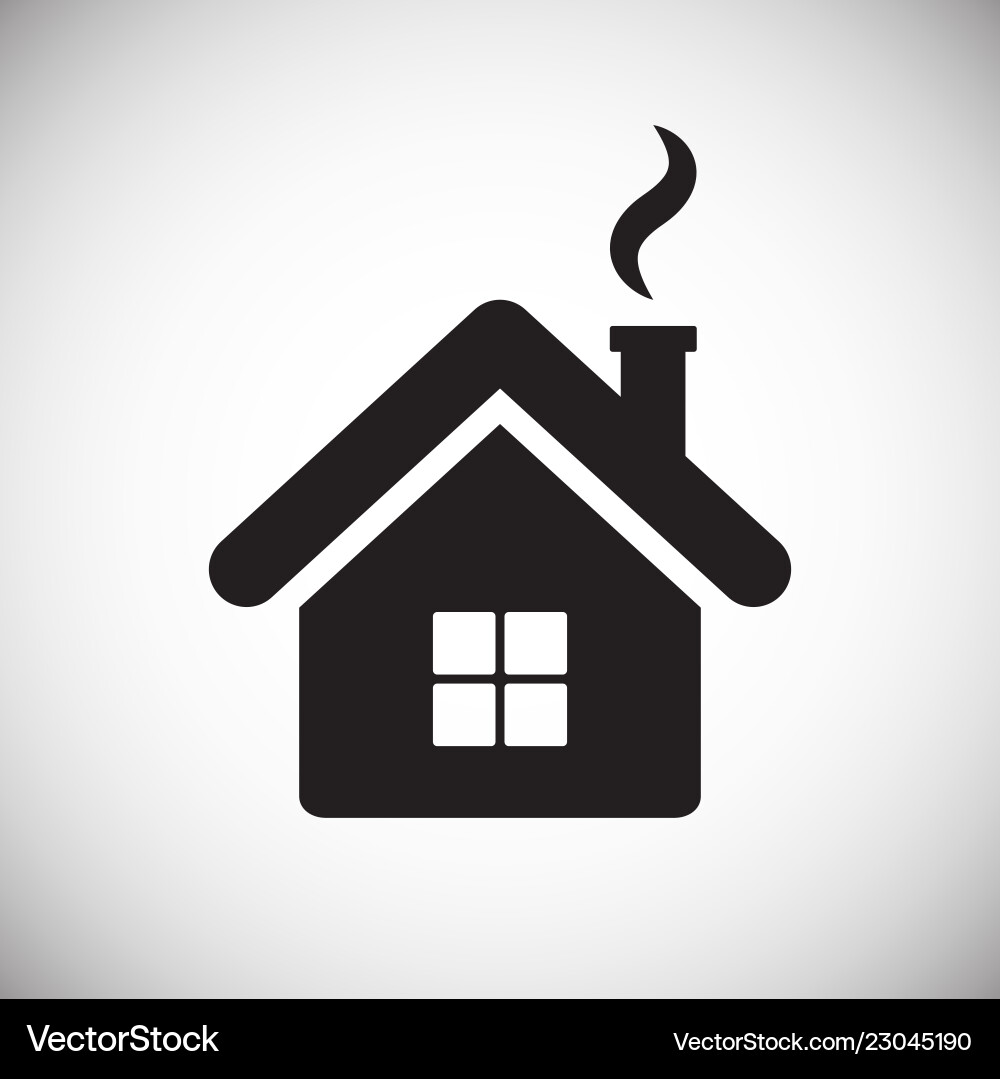 Christmas house icon on white background Vector Image