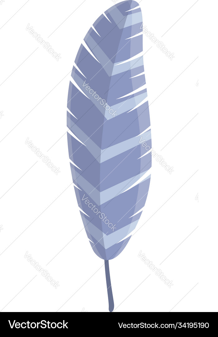 Duck feather icon cartoon style Royalty Free Vector Image
