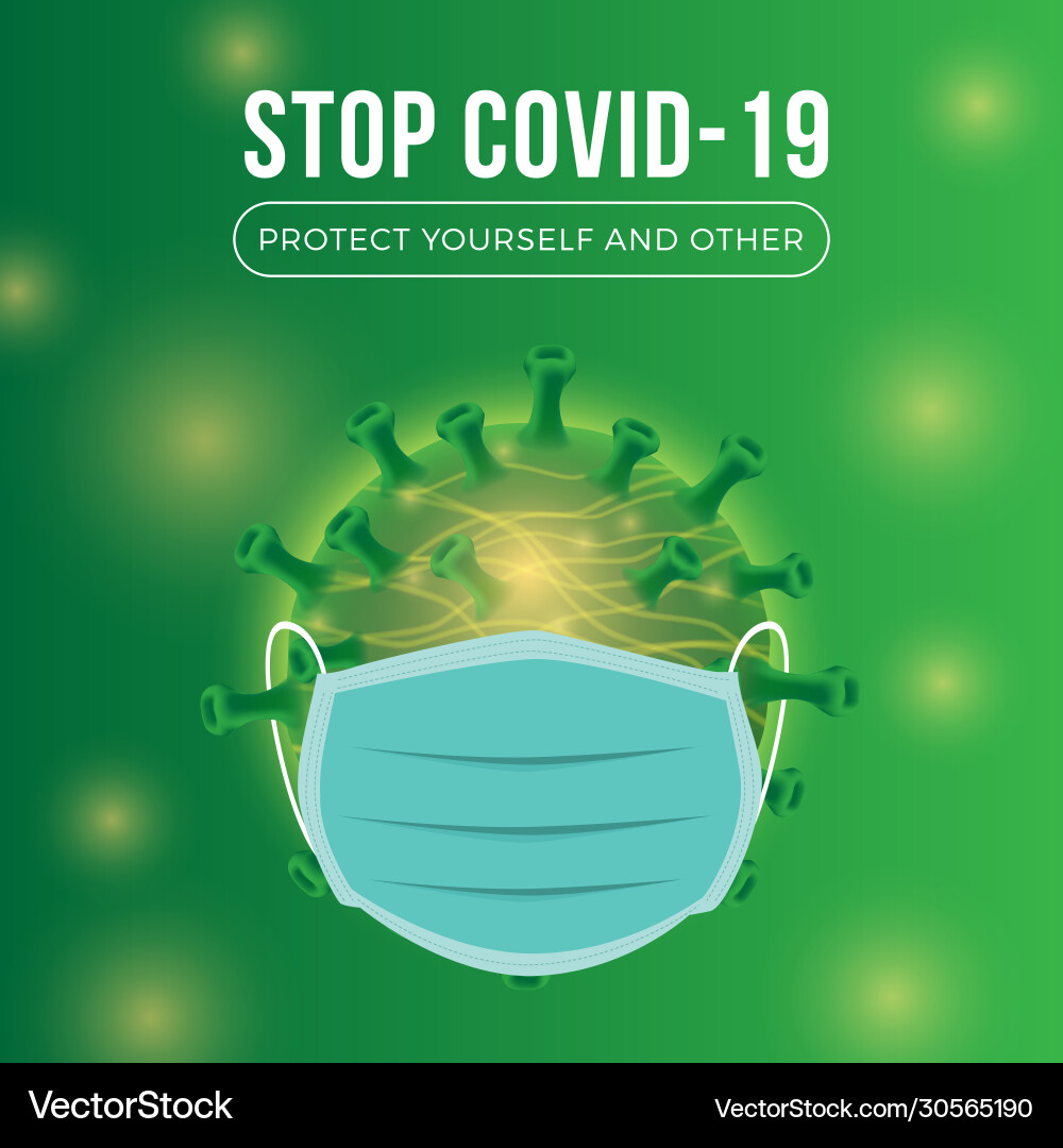Stop covid19-19 corona virus Royalty Free Vector Image