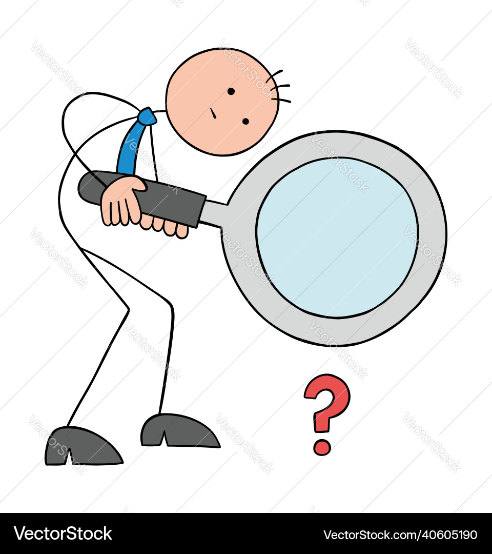 There is a very minor problem and the stickman Vector Image