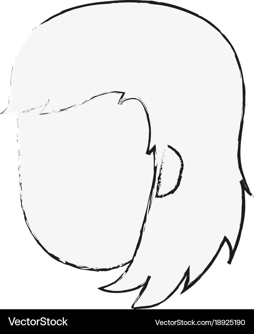 Woman faceless cartoon Royalty Free Vector Image