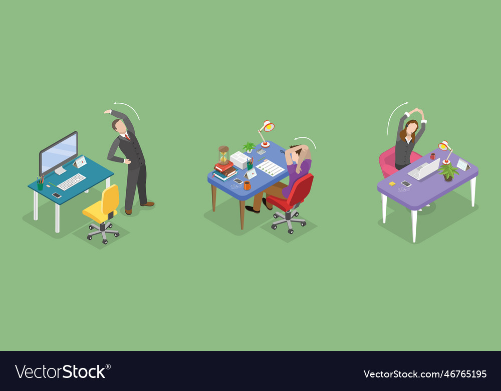 3d isometric flat conceptual Royalty Free Vector Image