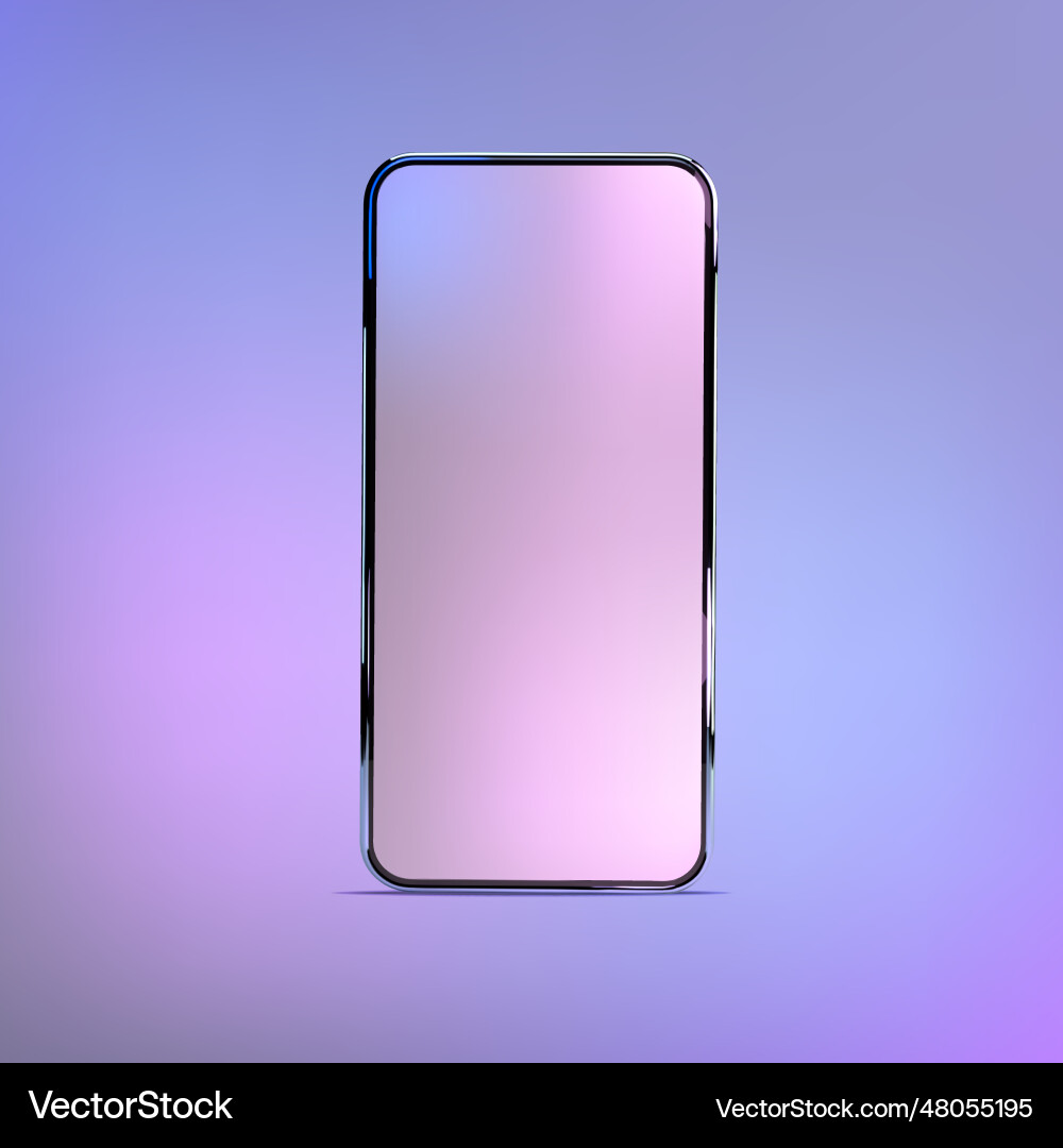 3d realistic colorful smartphone mockup template Vector Image