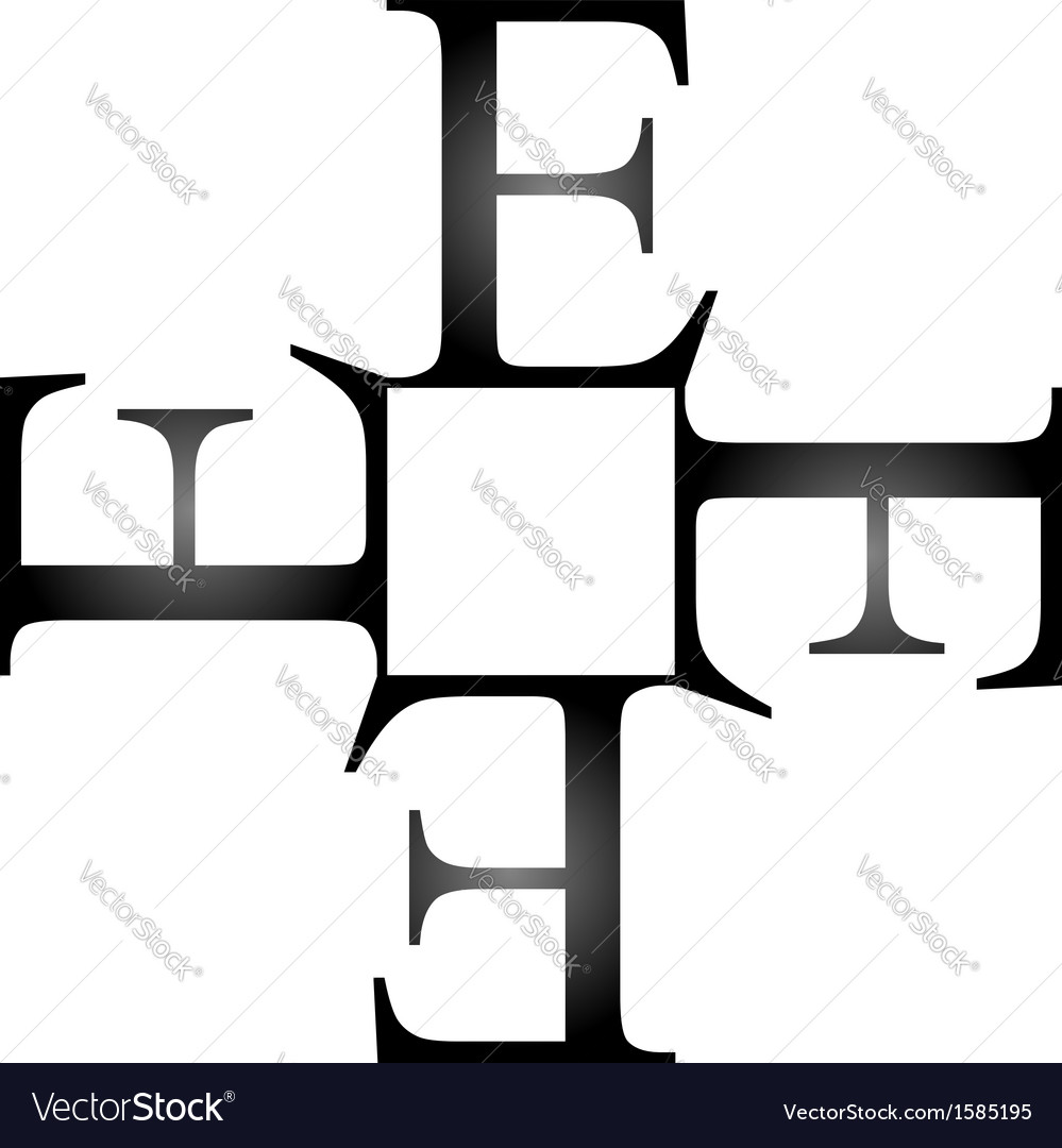 Artwork with e Royalty Free Vector Image - VectorStock