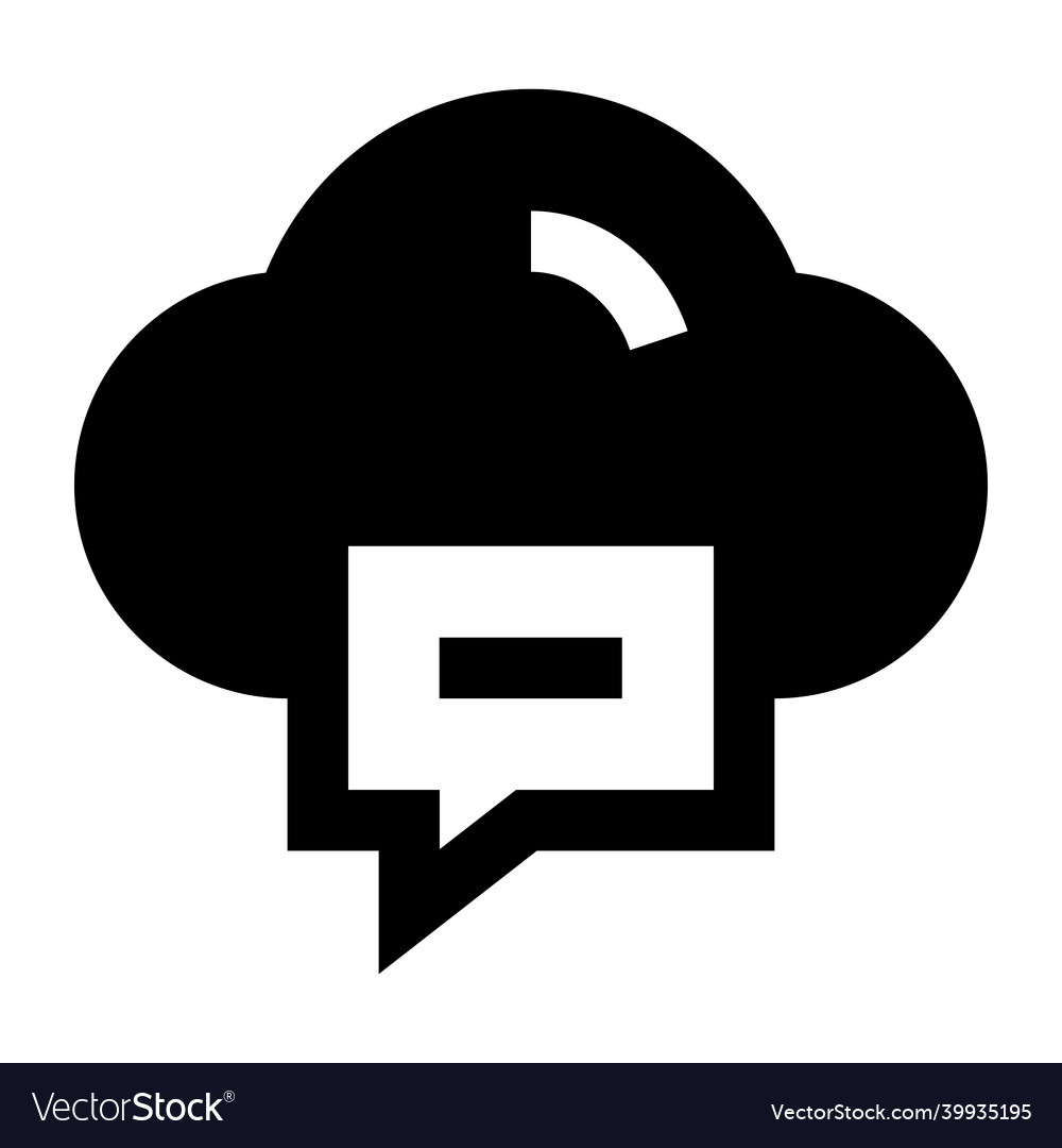 Cloud message Royalty Free Vector Image - VectorStock