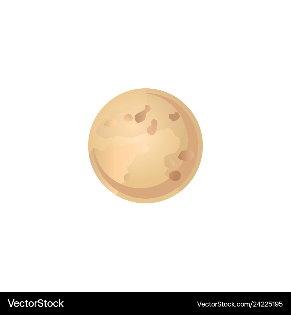 Second planet of solar system venus in flat style Vector Image