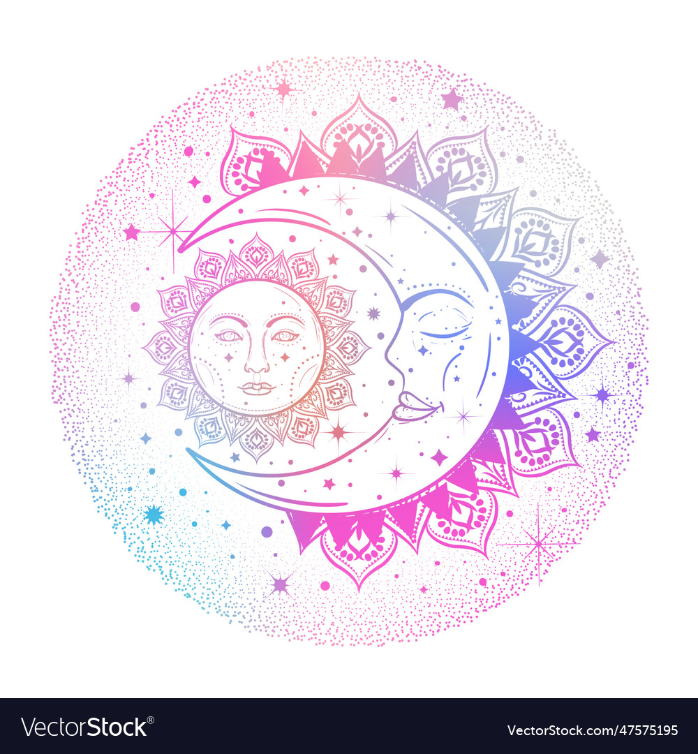 Sun eclipse concept Royalty Free Vector Image - VectorStock