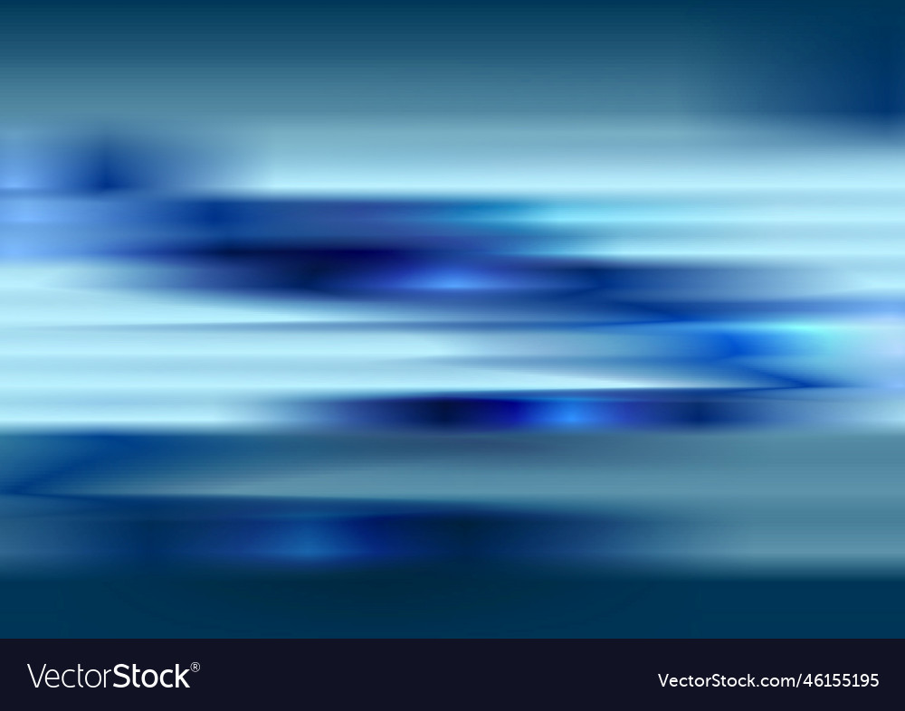 Tech blue blurred stripes abstract background Vector Image