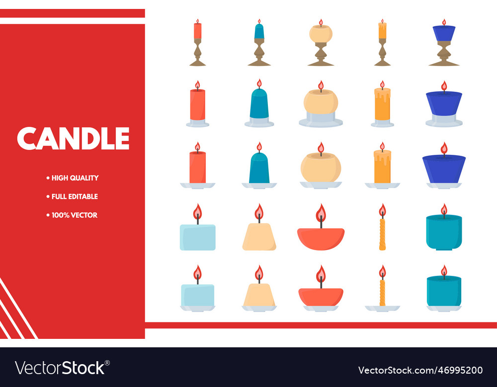 Candle Royalty Free Vector Image - VectorStock