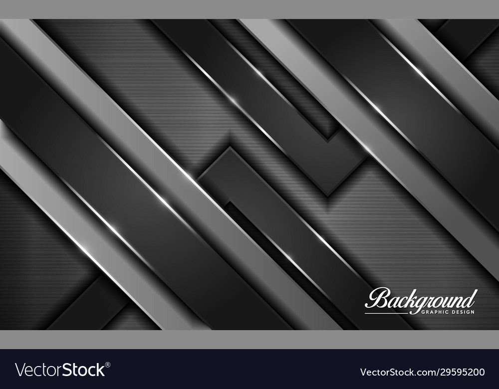 Luxury dark gray abstract geometry modern Vector Image