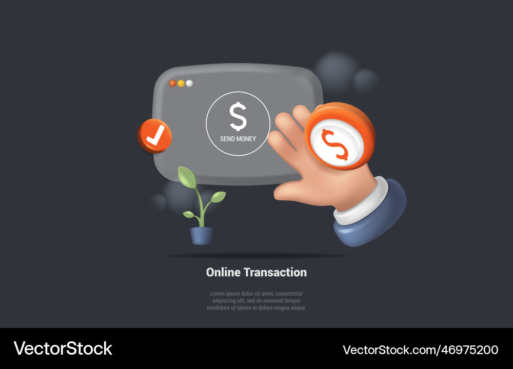 Payment approved online transaction by card Vector Image